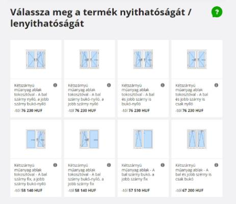 100x100-es műanyag ablak | ablakok-raktarrol.hu
